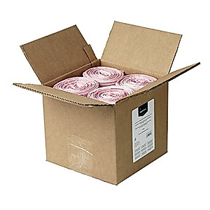 Amazon Basics 13-Gallon Tall Kitchen Trash Bag with Draw String, 0.9 mil, White, 300-Count