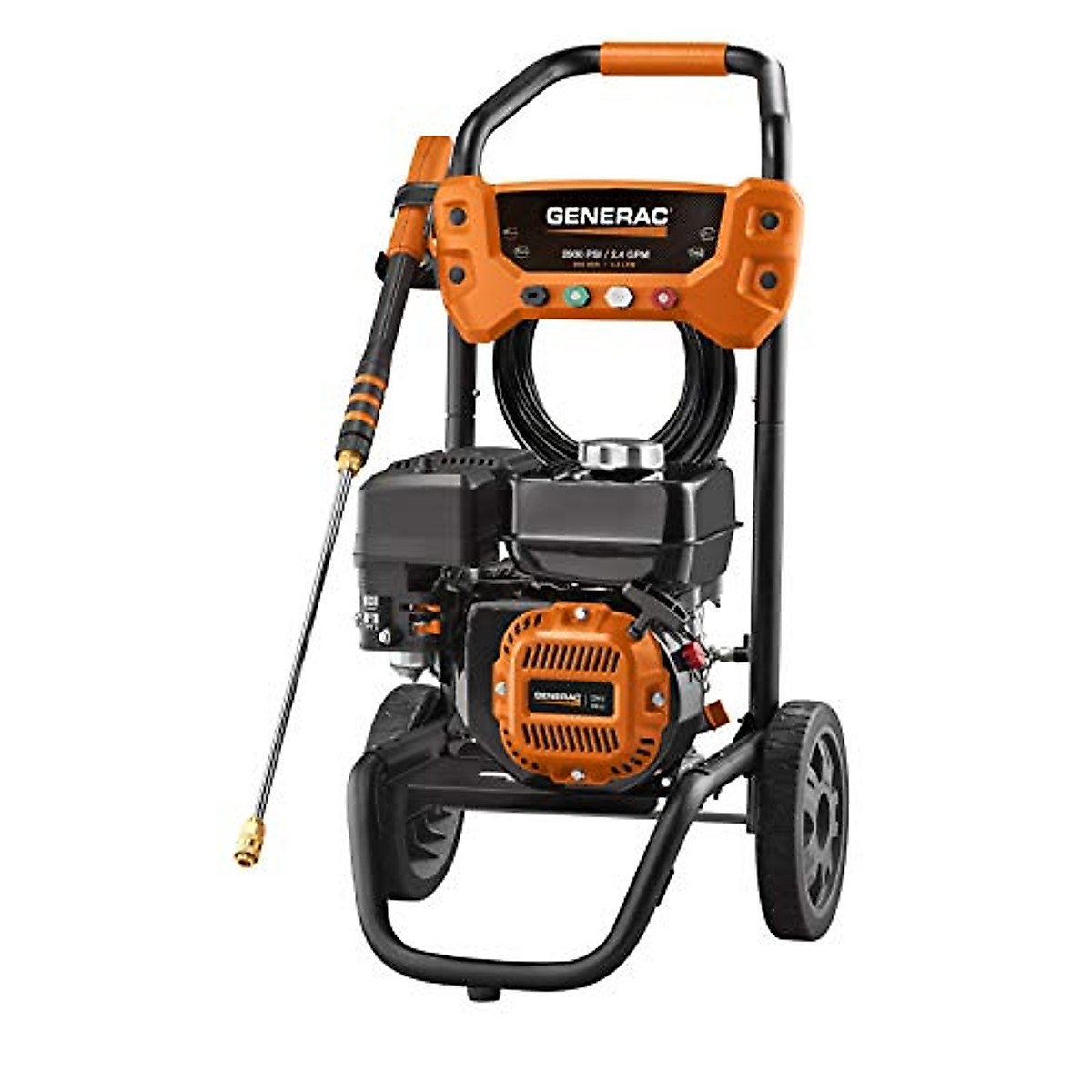 Generac 8874 2900 PSI 2.4 GPM Gas-Powered Residential Pressure Washer - Efficient Cleaning Power - Versatile Attachments, Reliable Performance - 50-State/CARB Compliant