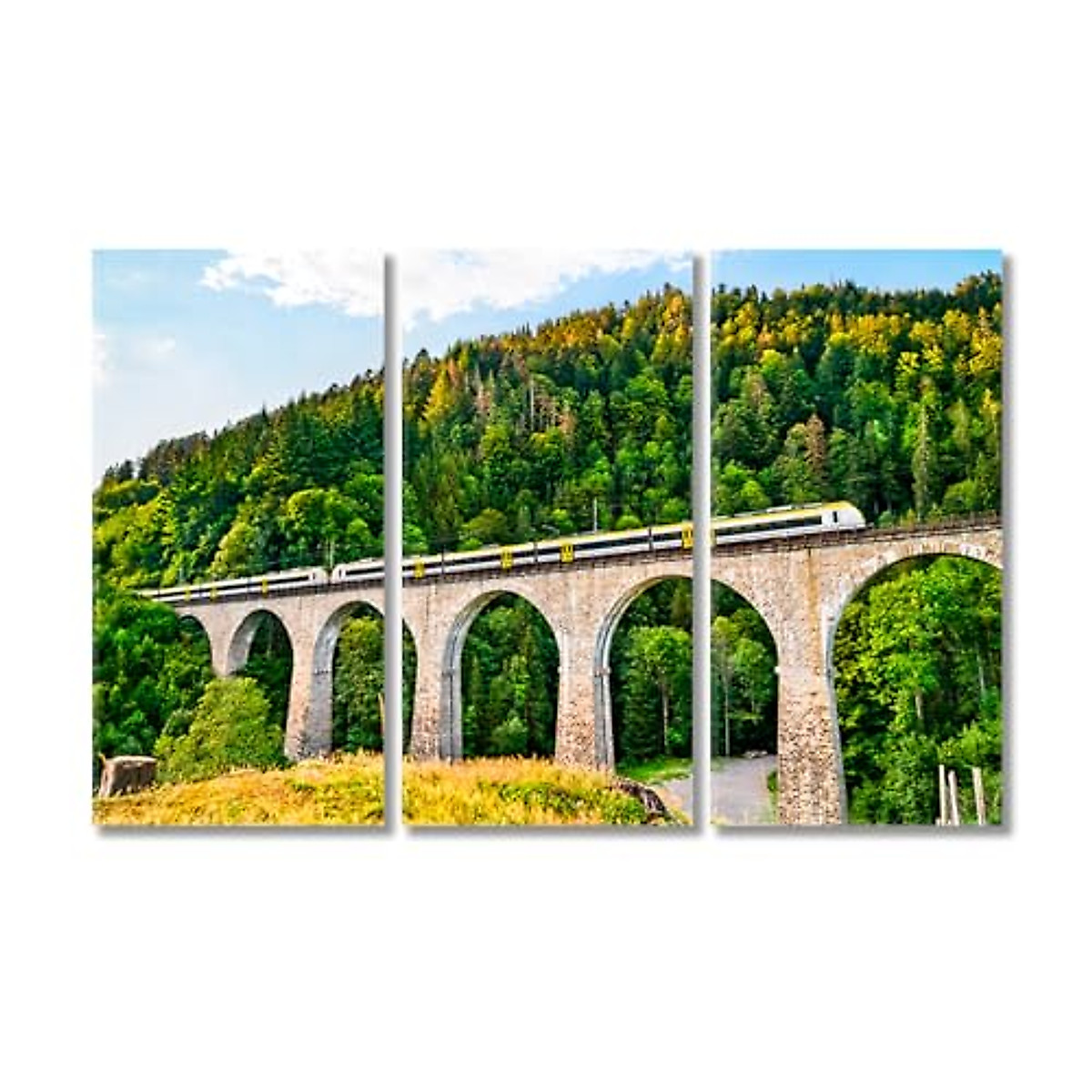 Ravenna Bridge in Black Forest Baden-Wurttemberg Germany Canvas Print 3 Panels / 36x24 inches