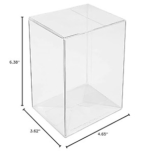 ATV Store, All Things Vinyl Premium UV 4" Protectors Vinyl Display Box Case Thickness 0.50mm GROOVED Edge Pack of 10