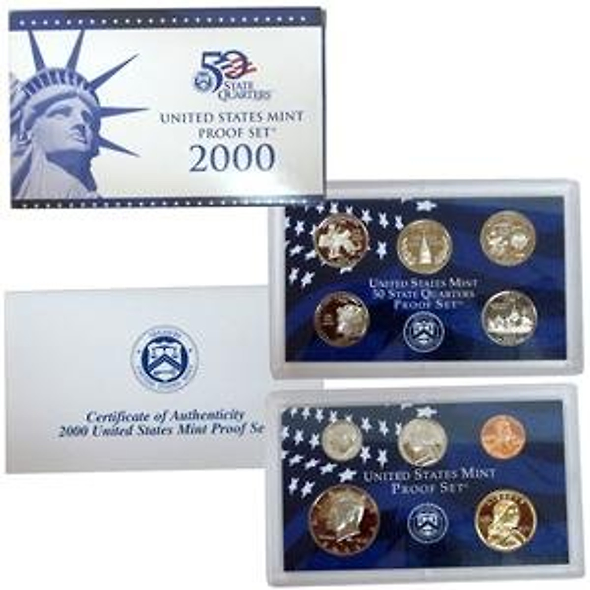 2000 United States Mint Proof Set Original Government Packaging Superb Gem Uncirculated