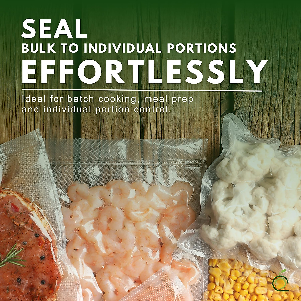 Two 6" X 50' Rolls of FoodVacBags Vacuum Sealer Bags for Foodsaver™ and other vacuum sealer machines