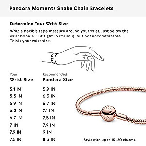 PANDORA Smooth Rose Clasp Bracelet