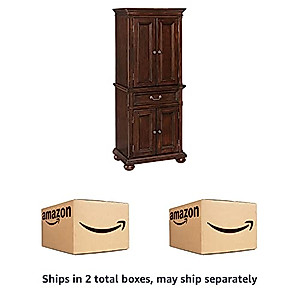 Colonial Classic Dark Cherry Pantry Cabinet by Home Styles