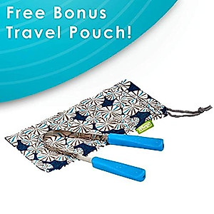 DrTung’s Stainless Tongue Scraper - Tongue Cleaner for Adults, Kids, Helps Freshens Breath, Easy to Use Comfort Grip Handle, Comes with Travel Case - Stainless Steel Tongue Scrapers (1 Pack)