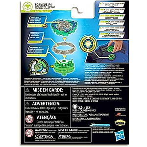 BEYBLADE Burst Slingshock Rip Fire Starter Pack Forneus F4: Light-Up Top with Right/Left-Spin Launcher, Age 8+