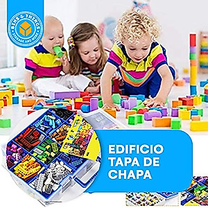 Bins & Things Toy Storage, Toy Organizer and Storage with 30 Compartments - Toy Box Display Case Compatible with Hot Wheels, Lego, lol Surprise, Matchbox, Barbie - Hot Wheels Organizer, Lego Storage