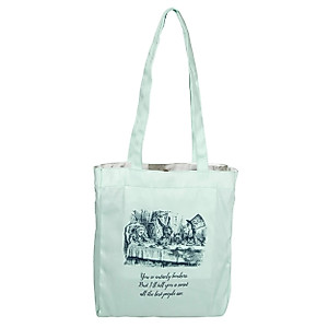 Well Read Alice in Wonderland Book Themed Tote Bag for Book Lovers - Ideal Literary Gifts for Book Club, Readers, Authors & Bookworms - Versatile Shoulder Bag Company