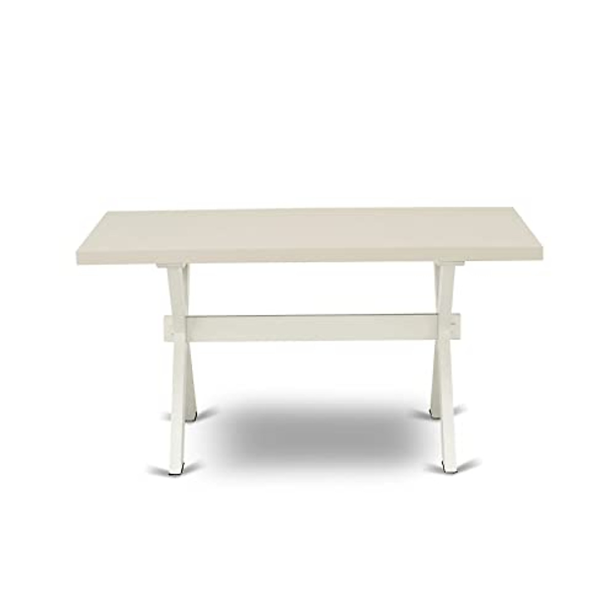 East West Furniture X026VE005-7 Dining Table Set, 7-Piece