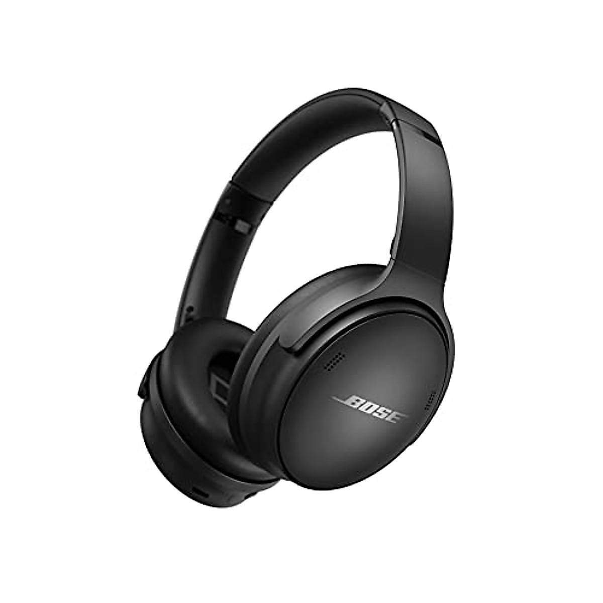 Bose QuietComfort 45 Bluetooth Wireless Noise Cancelling Headphones - Triple Black & QuietComfort 35 Headphones Ear Cushion Kit, Black White