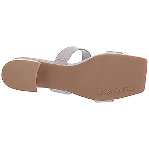 Calvin Klein Women's PANEER Heeled Sandal, Lavender 530, 7