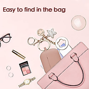 OLEBAND Airpods Pro 2nd Generation(2022) Case with Cute Bling Keychain,Silione Protective and Anti-Slip Cover for Apple Airpod Pro 2 Case,LED Visible,for Women and Girls,Milk Tea