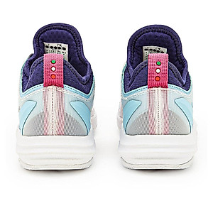 Diadora Women`s Speed Blushield Fly 4 AG Clay Tennis Shoes White and Blueprint