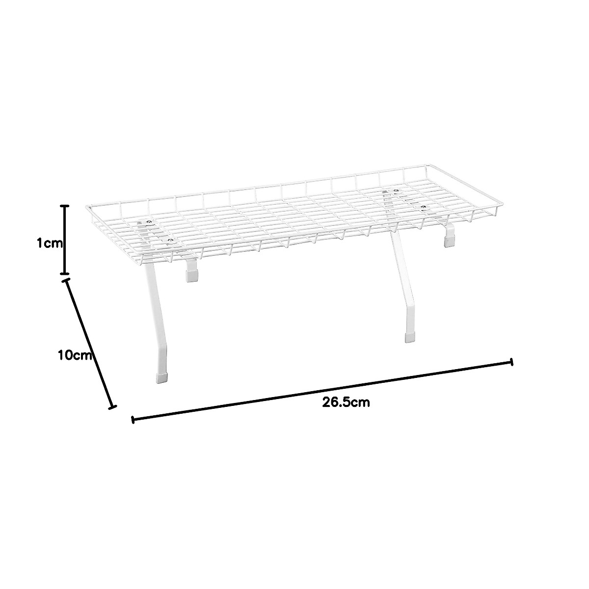 Household Essentials 05100 Rear Display Over-The-Washer Storage Shelf | Organize and Store Laundry Room Supplies | White