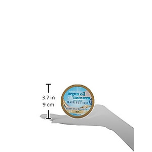 OGX Hydrate & Repair + Argan Oil of Morocco Creamy Hair Butter, Deep Moisturizing Leave-In or Rinse Treatment for Dry Hair, Paraben-Free, Sulfated-Surfactant Free, 6.6 oz