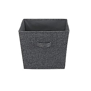 Household Essentials, Graphite 2 Pack Open Storage Bins, Medium-10 W x 11" D