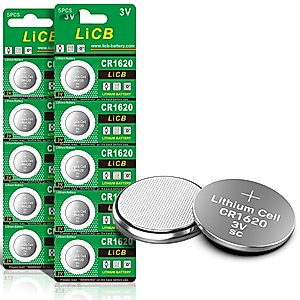 LiCB CR1620 3V Lithium Battery CR 1620 (10-Pack)