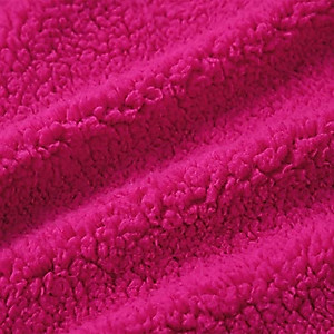 Whale Flotilla Faux Fur Throw Blanket for Couch Sofa Bed, Plush Reversible Fuzzy Sherpa Throw Blanket for All Season, Warm and Soft, 50x60 Inch, Hot Pink