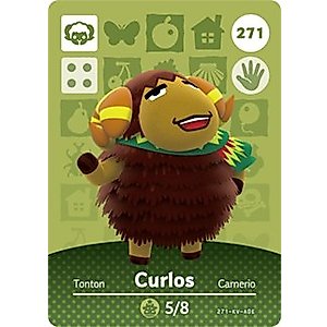 Curlos - Nintendo Animal Crossing Happy Home Designer Amiibo Card - 271