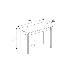 Linon White 3 Piece Faux Marble Tavern Set