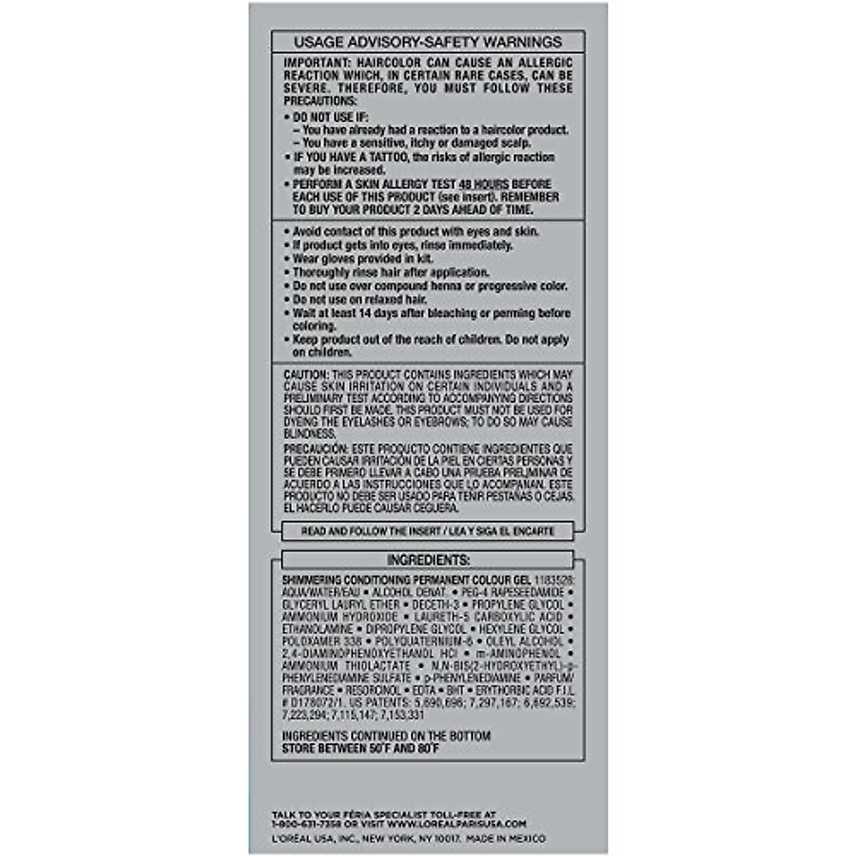 L'Oreal Paris Feria Multi-Faceted Shimmering Permanent Hair Color, 11.11 Icy Blonde (Ultra Cool Blonde), Pack of 1, Hair Dye