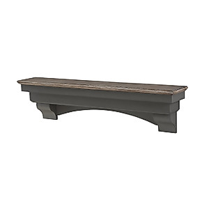 Pearl Mantels 499-72-27 Hadley Mantel Shelf, 72-Inch, Cottage Distressed