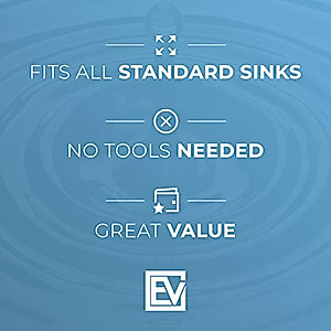 Kitchen Sink Stopper (#STP-PL) - Black Plastic Sink Plug Drain Stopper - Replacement Garbage Disposal Stopper | Kitchen Sink Drain for Kohler, Insinkerator, & Waste King