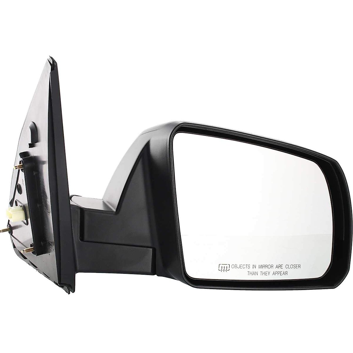 Kool Vue Left & Right Power Heated Door Mirrors Compatible With Toyota Tundra 2007-2013 Manual Fold Without Signal Light, Memory & Puddle Lamp Textured Standard Cab, With Cold Climate Specification