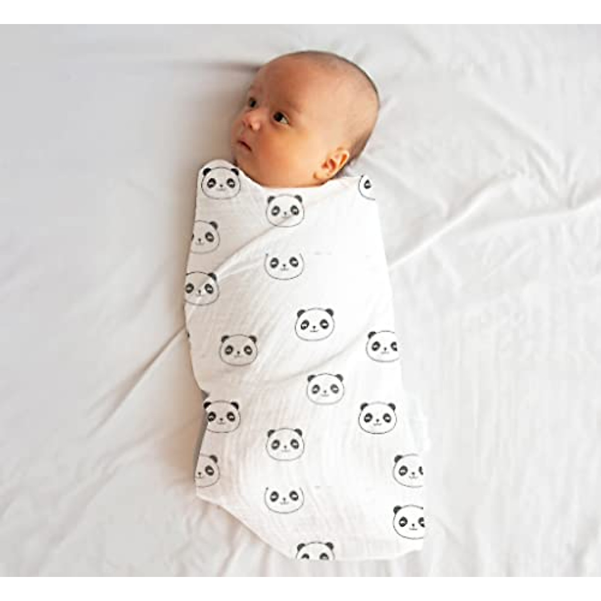 100% Muslin Swaddle Blankets,Baby Swaddling Blankets for New Born, Baby Receiving Blankets Unisex, Soft, Warm and Cosy Baby Blankets Pack of 4, Size 47 x 47 inches,Gift for New Mom Animal Cloud