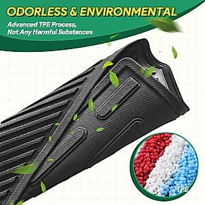 Navoroge Trunk and Seatback Mats for 2021 2022 2023 2024 Ford Bronco 4-Door, All-Weather Waterproof Cargo Trunk Mat Backrest Mat Bronco Interior Accessories