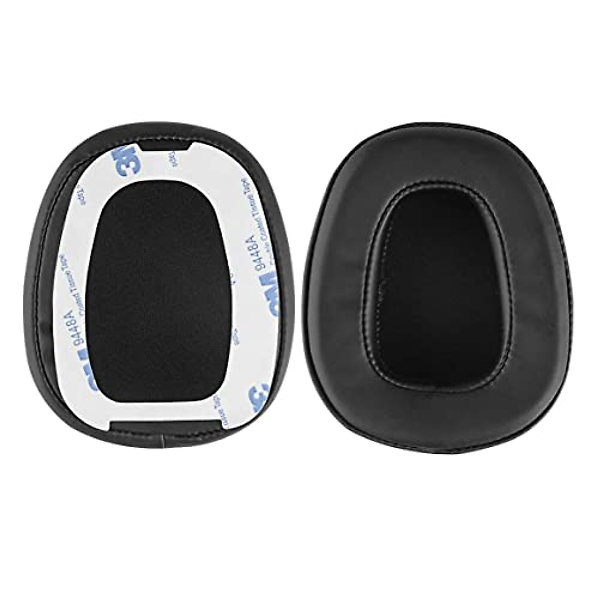 Replacement Ear Pads with Tape Compatible with Skullcandy Crusher Wired Built-in Amplifier and Mic Headphone (Protein Leather)