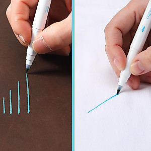 Mr. Pen- Fabric Markers for Sewing, 5 Pack, Blue, Erasable, Water Soluble Fabric Marker, Fabric Pens for Sewing Erasable, Washable Fabric Marker, Water Soluble Pen, Fabric Marking Pens for Sewing