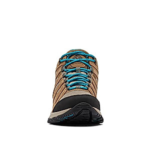 Columbia Women's Redmond III Mid Waterproof Walking Shoe Hiking, Khaki II/Sea Level, 10