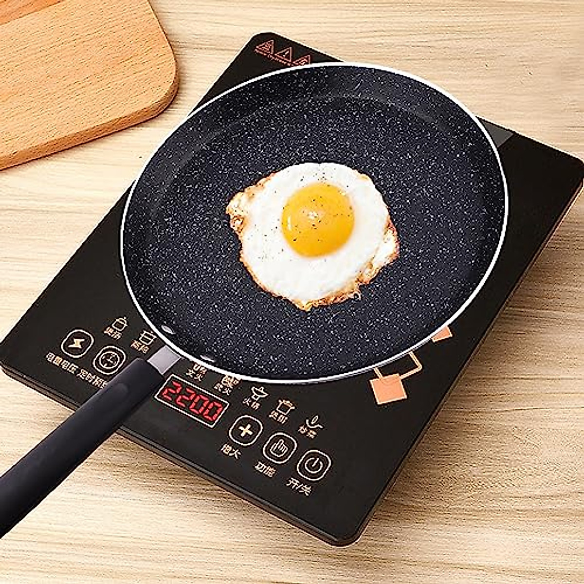 11Inch Griddle Pan with Scraper, Oil Brush, Nonstick Grill Pan for Cooking Eggs, Frying, Grill, Omelettes, Kitchen Griddle Cookware Griddle Pancake Pan, Easy Clean (size:11Inch)