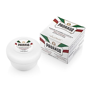 Proraso Shaving Soap in a Bowl, Sensitive Skin, 5.2 Oz