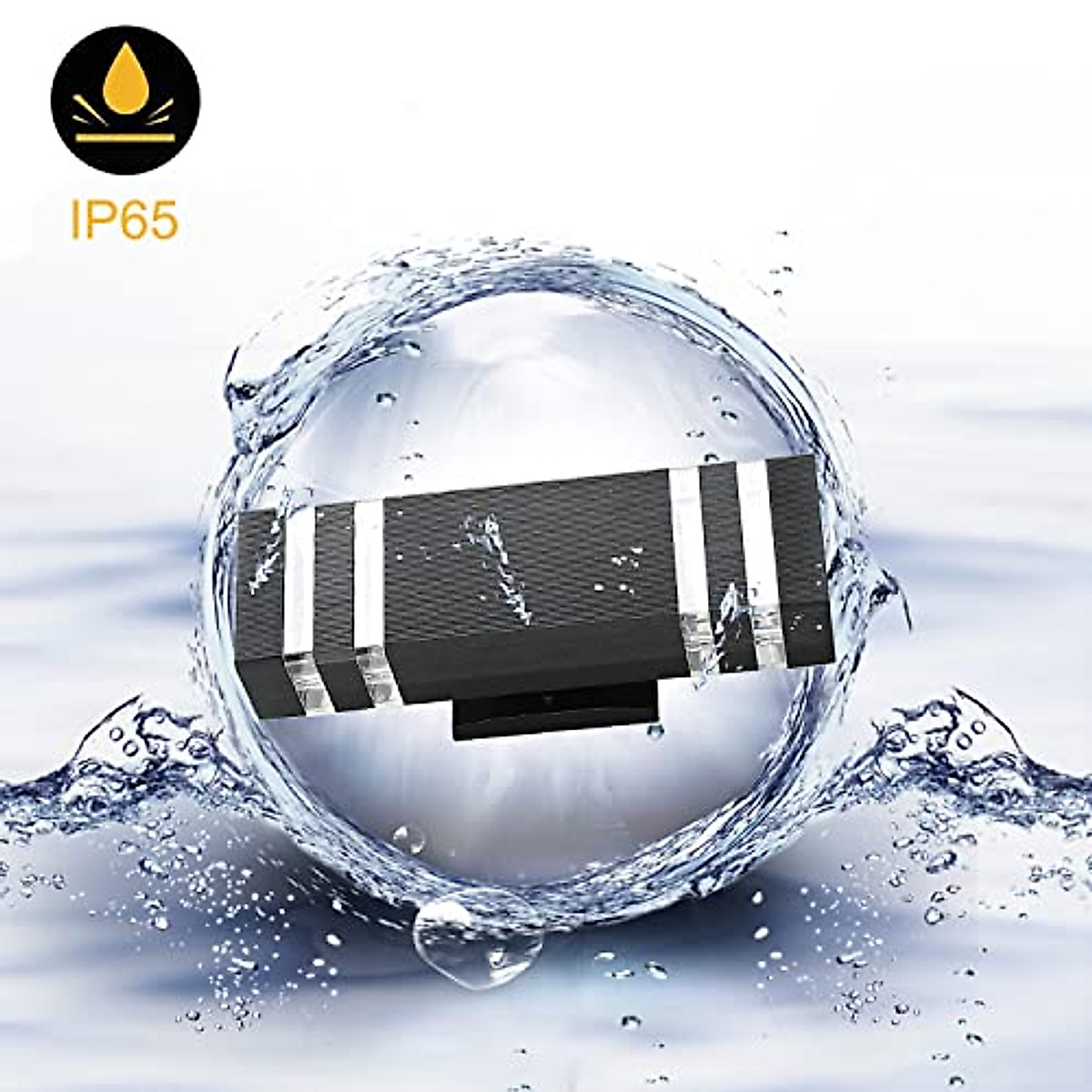 Stayofa 2 Packs 12inch LED Square Up&Down Wall Lights 14W 4000K Day White Outdoor Wall Light Aluminum Body Waterproof IP65 led Porch Light for House Patio Garage Garden