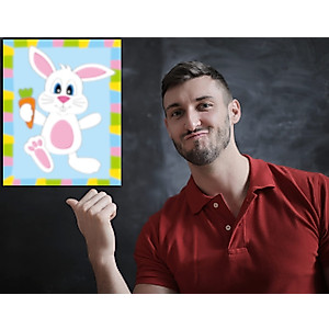 Iconikal Easter Bingo and Pin The Nose on The Bunny Game Set 32 Player