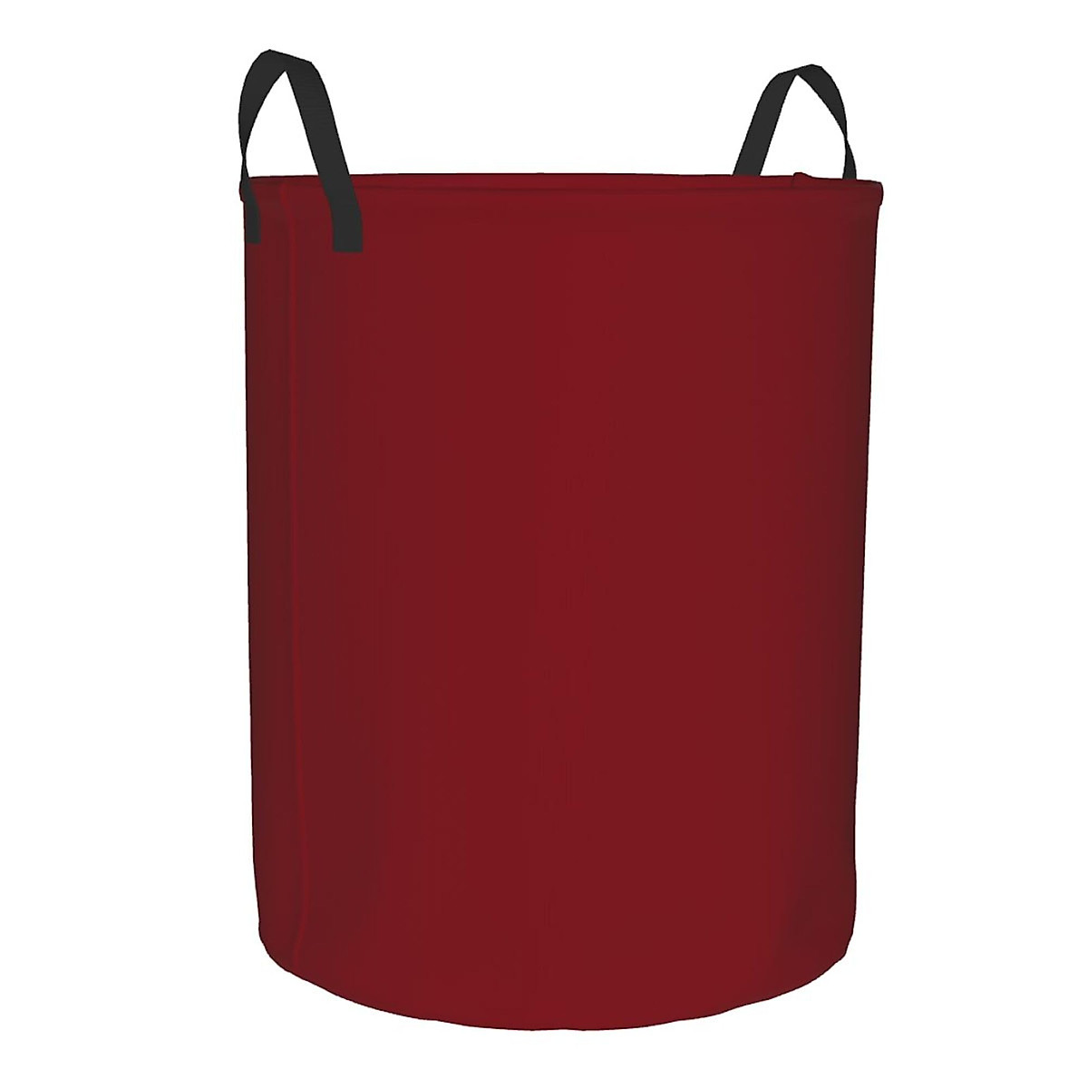 Large Laundry Basket, Burgundy White Collapsible Laundry Hamper Dirty Clothes Washing Bin for Bathroom, Dorm