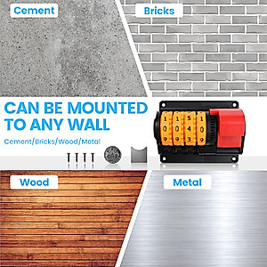 Bottle Opener Wall Mounted - Beer Counter Bottle Opener with Precise Numbers, Manual Beer Can Opener for Kitchen Wall Bar Restaurant