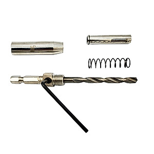 LApher Self Centering Drill Bit Set of 8 Pcs Door Cabinet Pilot Hole Opening with Hex Wrench, 5/64'', 7/64'', 9/64'', 11/64'', 5mm, 13/64'', 1/4'' for Woodworking DIY