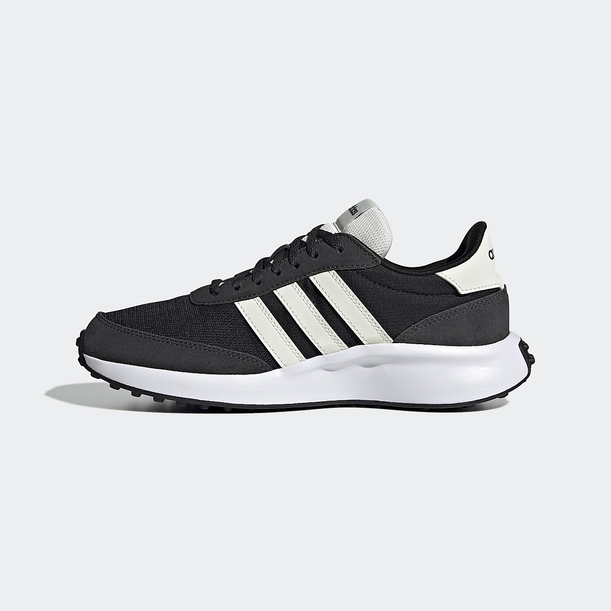 adidas Women's Run 70s Shoes, Black/Off White/Carbon, 8