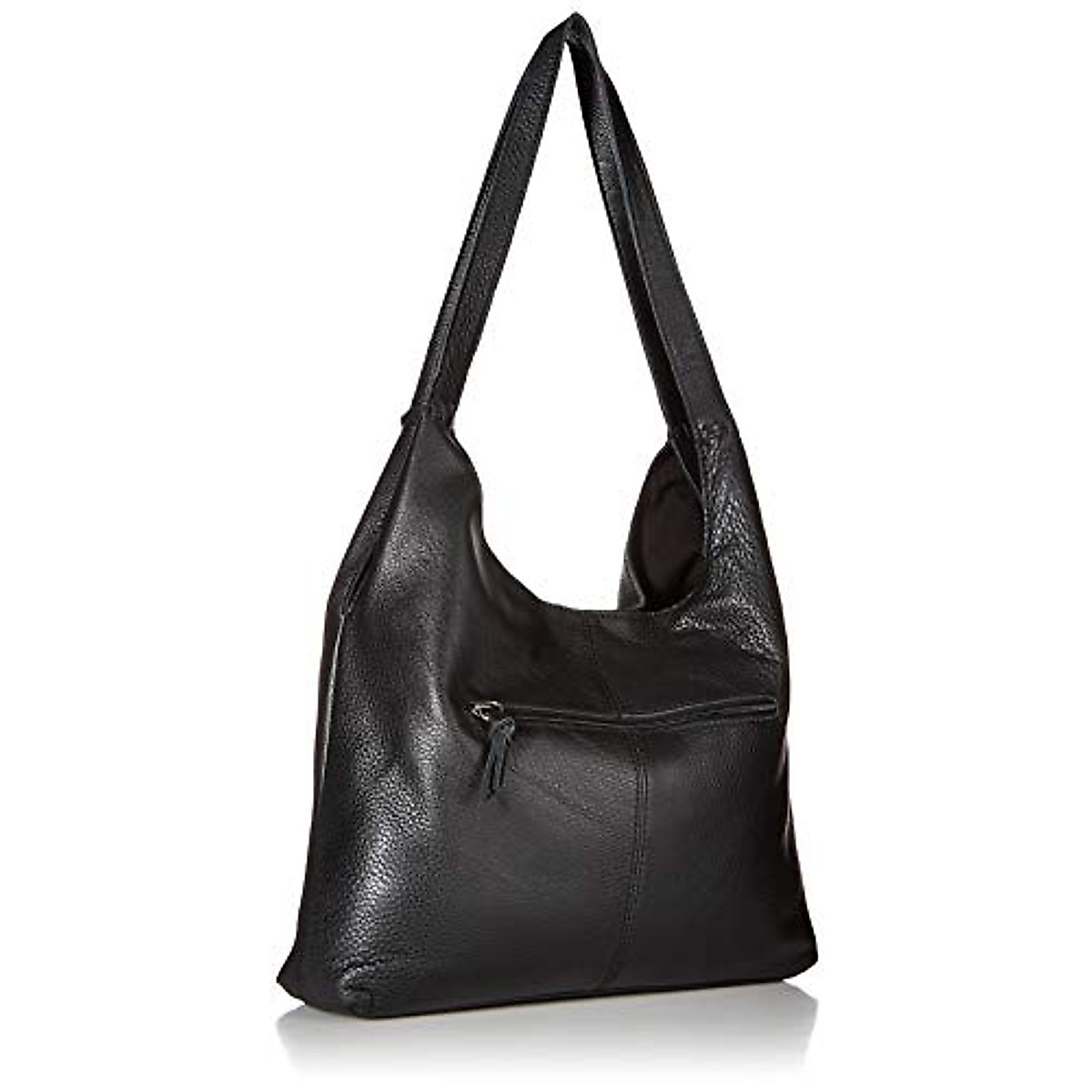The Sak womens Women's Huntley Leather Hobo Handbag, Black, One Size US