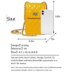 FSD.WG Women Small Crossbody Cell Phone Purse Leather Phone Purse Mini Messenger Shoulder Handbag Wallet