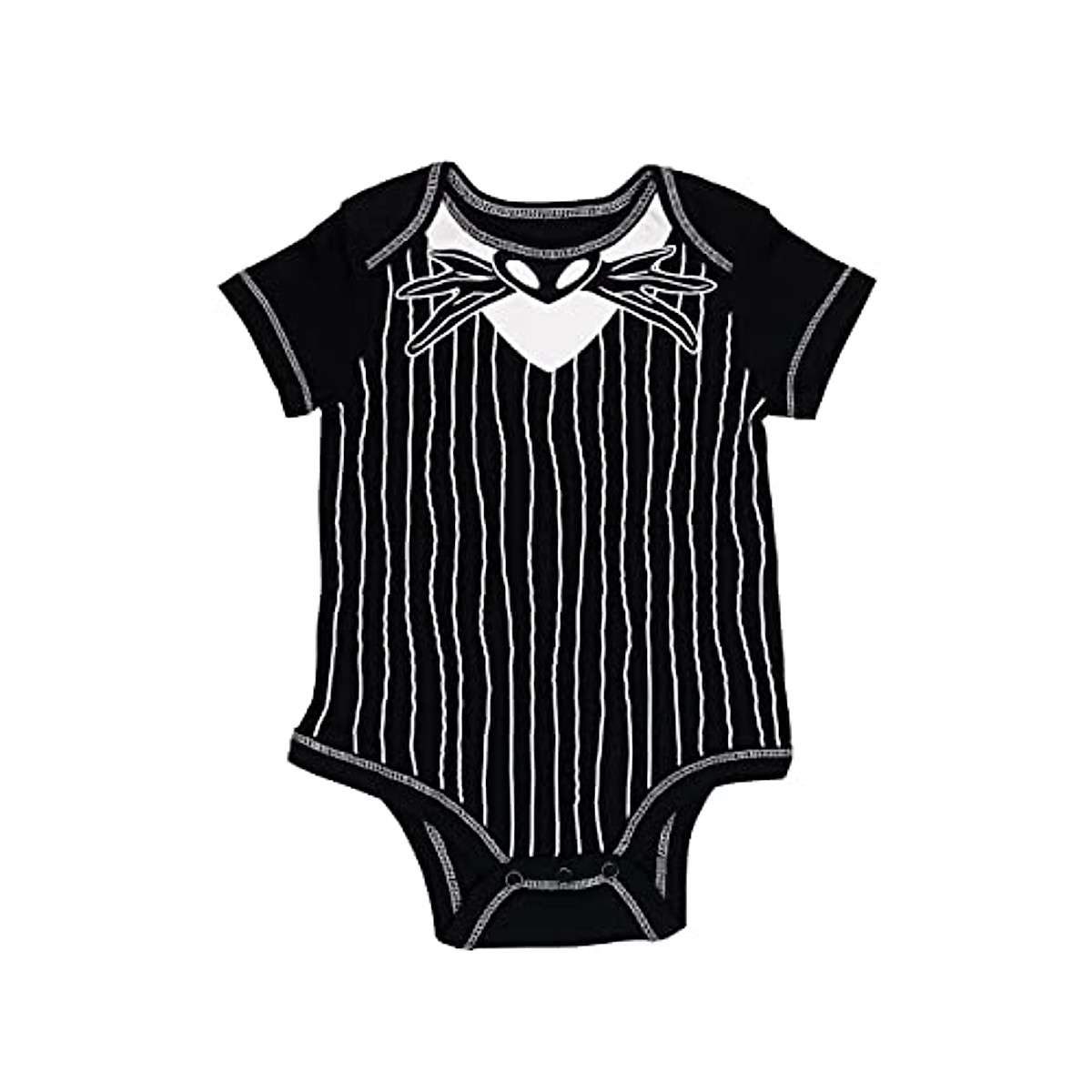 Disney Nightmare Before Christmas Jack Skellington Newborn Baby Boys Cosplay Bodysuit and Hat Newborn
