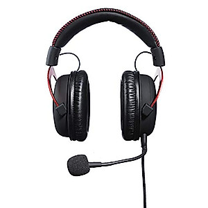 HyperX Cloud II Gaming Headset - Red (KHX-HSCP-RD) with HyperX Pulsefire Surge - RGB Wired Optical Gaming Mouse, Pixart 3389 Sensor up to 16000 DP - Black - Bundle