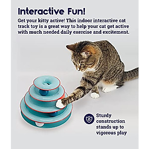 Catstages Chase Meowtain Interactive 4-Tier Cat Track Toy
