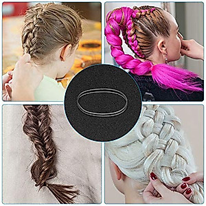 AHIER 2000PCS Clear Elastic Hair Bands, 2mm in Width and 30mm in Length Hair Ties, Disposable Hair Holders, Ideal for Long or Short Hair, Daily Hairdos, Unisex, All Ages, 2E+3 Count
