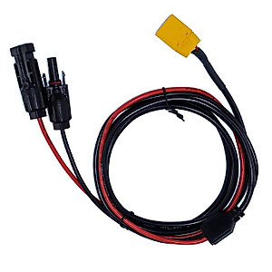 iHaospace XT90 to Solar Connector Cable 6FT - 14AWG PV Charging Cable Extension XT90 Compatible for Bluetti AC200P AC200MAX