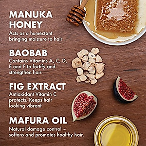 SheaMoisture Intensive Hydration Shampoo for Dry, Damaged Hair Manuka Honey and Mafura Oil Sulfate-Free 13 oz