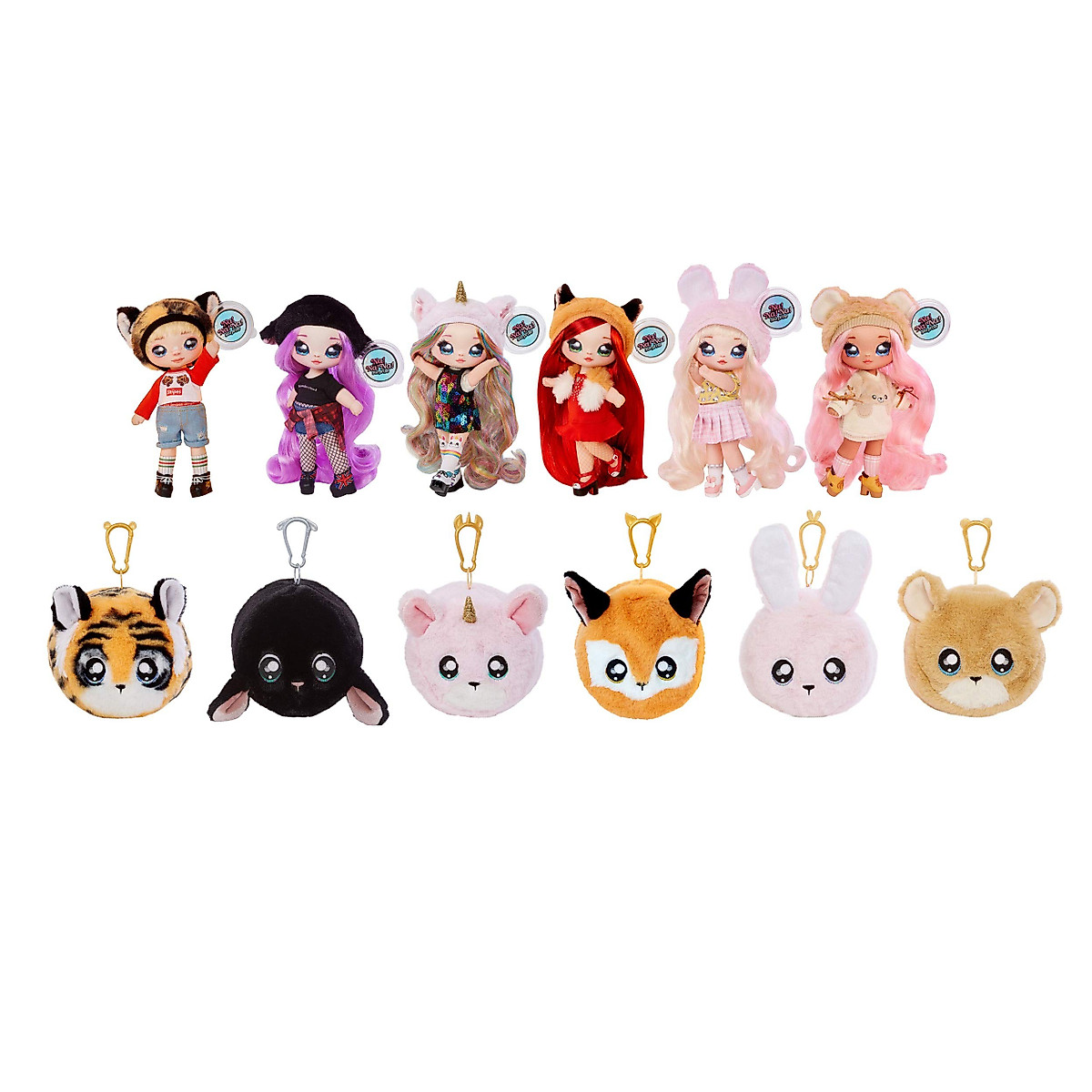 MGA Entertainment Na! Na! Na! Surprise 2-in-1 Fashion Doll & Plush Pom with Confetti Balloon Unboxing, Multicolor (Styles May Vary)